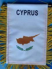 Cyprus Mini Car Flag