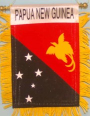 Papua New Guinea Mini Car Flag